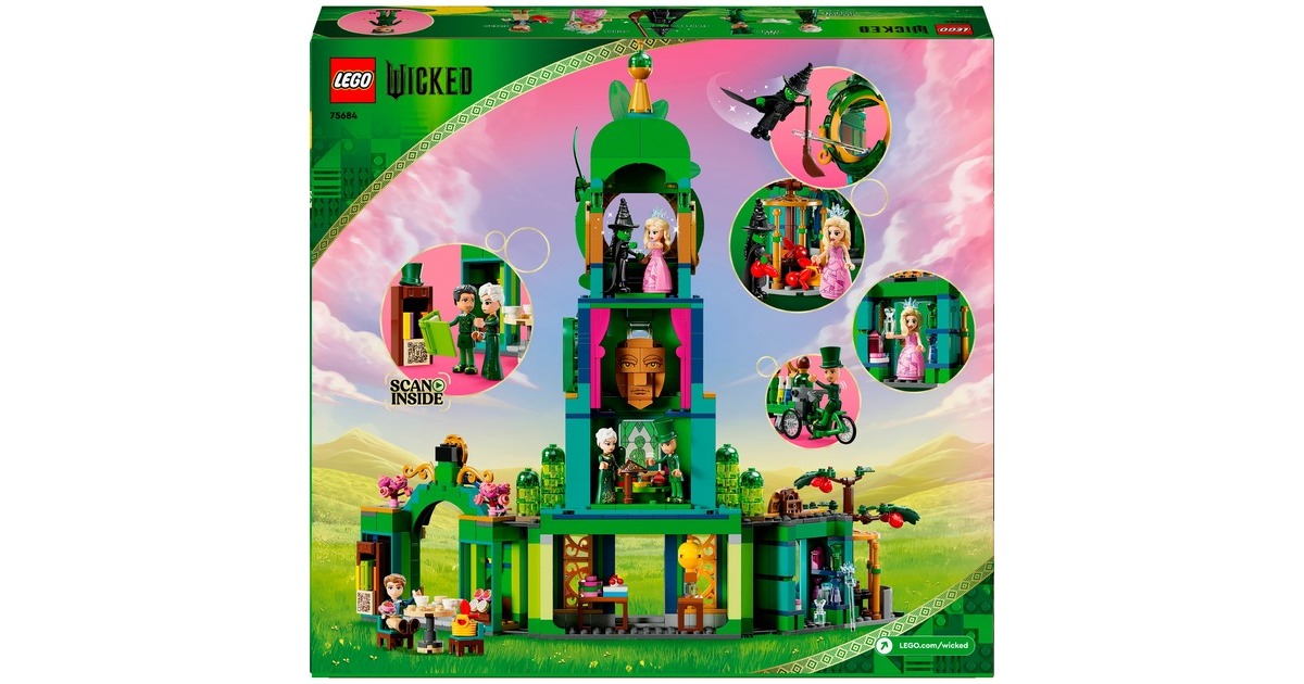 LEGO 75684 Wicked Willkommen in Emerald City, Konstruktionsspielzeug