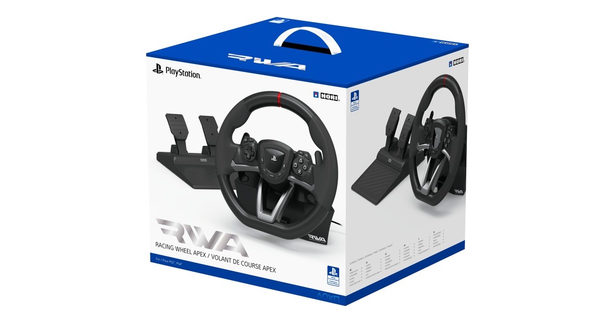 HORI RWA: Racing Wheel APEX, Lenkrad schwarz, PlayStation 5, Playstation 4, PC