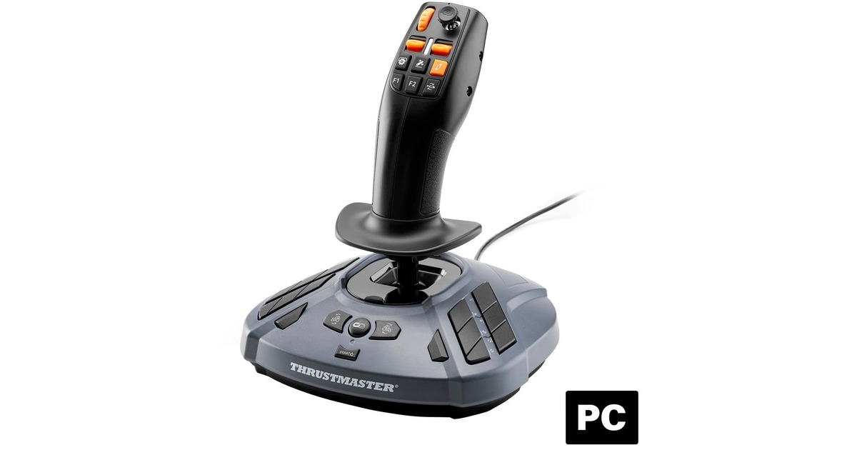 Thrustmaster SimTask FarmStick, Joystick schwarz/blaugrau
