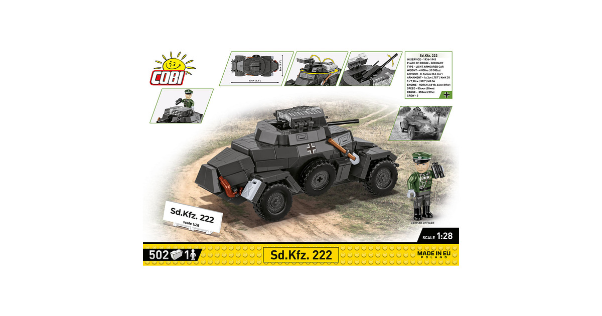 COBI Sd.Kfz. 222, Konstruktionsspielzeug