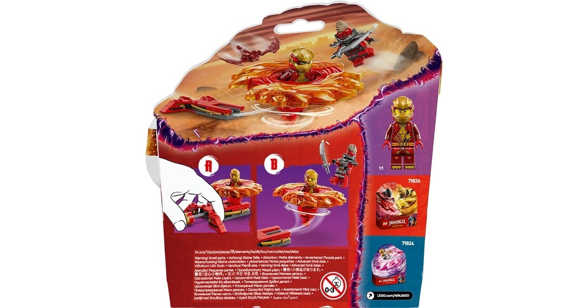 LEGO 71823 Ninjago Kais Drachen-Spinjitzu-Spinner, Konstruktionsspielzeug
