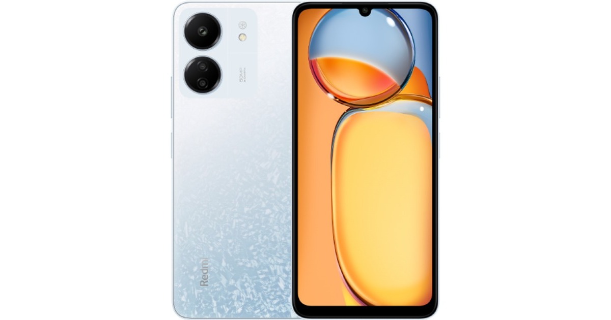 Xiaomi Redmi 13C 128GB, Handy Glacier White, Android 13, Dual SIM, 4 GB