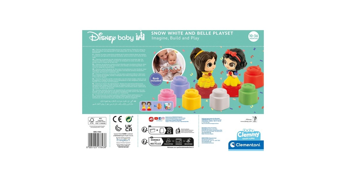 Clementoni Clemmy - Disney Princess Spiel-Set, Geschicklichkeitsspiel