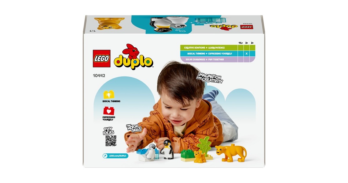 LEGO 10442 DUPLO Town Wildtier-Familien: Pinguine und Löwen ...