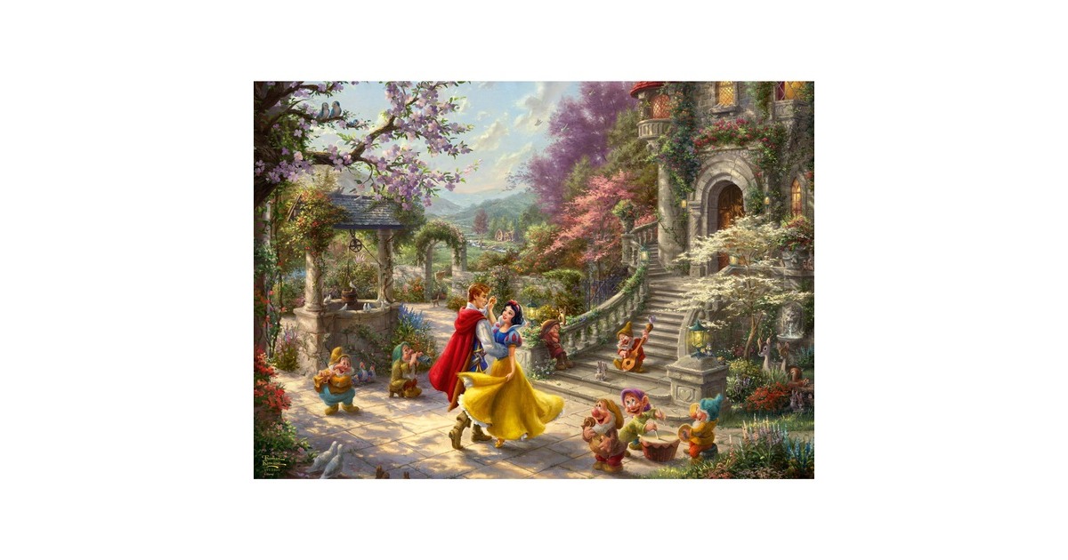 Schmidt Spiele Thomas Kinkade Studios: Painter of Light - Disney Schneewittchen - Tanz mit dem ...