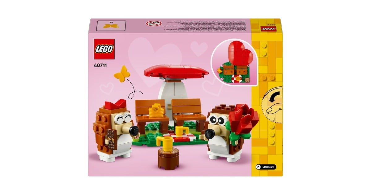 LEGO 40711 Iconic Igel und ihr Picknick-Date, Konstruktionsspielzeug