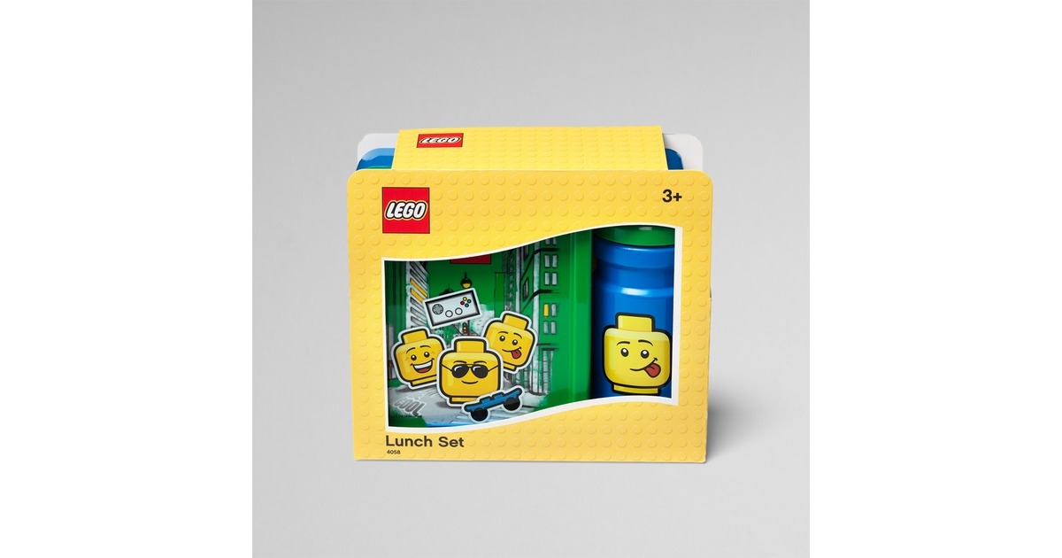 Room Copenhagen LEGO Lunch-Box Set Iconic Boy blue & green blau/grün, 2 ...