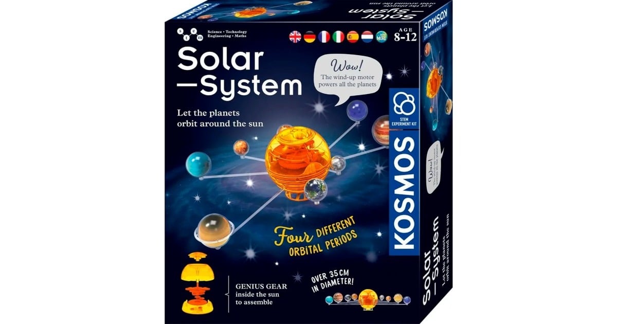 Kosmos Orbiting Solar System 12L, Experimentierkasten mehrsprachige Version