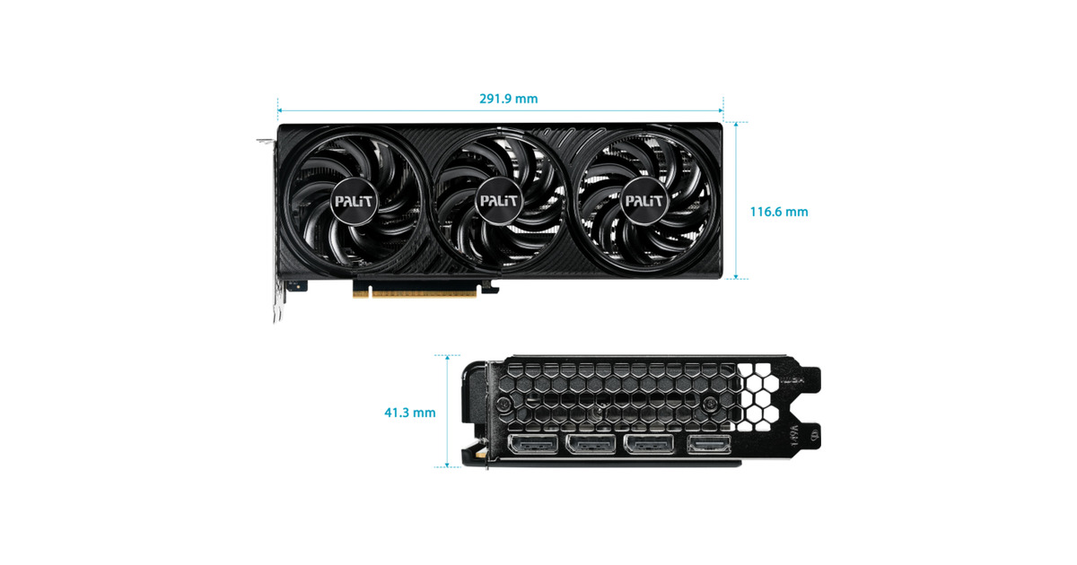 Palit GeForce RTX 5060 Ti Infinity 3 OC 16GB, Grafikkarte DLSS 4, 3x DisplayPort, 1x HDMI 2.1