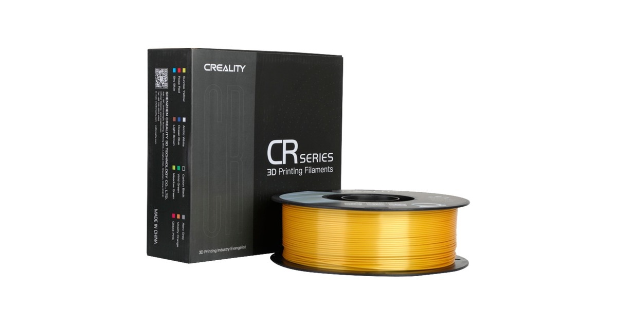 Creality CR-Silk PLA Filament Gold, 3D-Filament 1 kg, 1,75 mm, auf Rolle