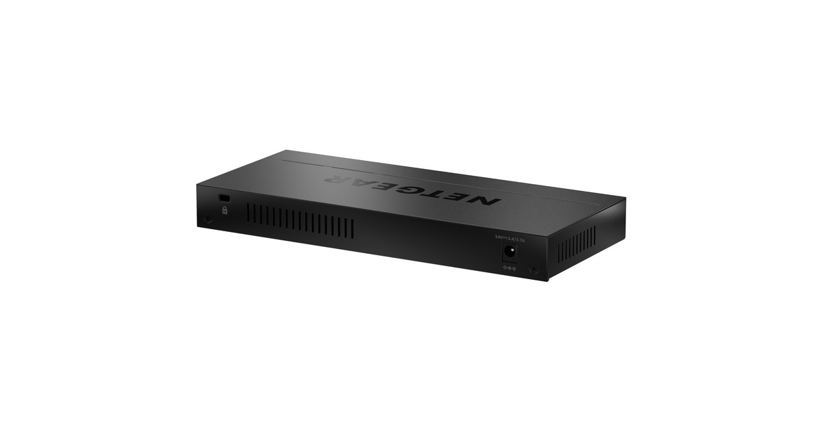 Netgear Smart Managed Essentials Switch (GS310TPv2) schwarz, 55W PoE Budget