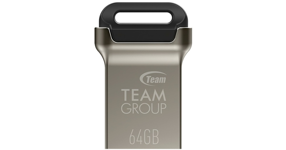 Team Group C162 64 GB, USB-Stick silber/schwarz, USB-A 3.2 Gen 1