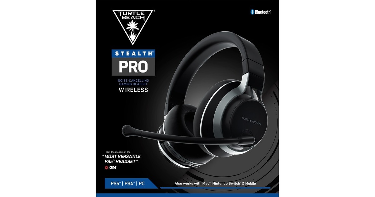 Turtle Beach Stealth Pro, Gaming-Headset schwarz, Wireless, USB-C