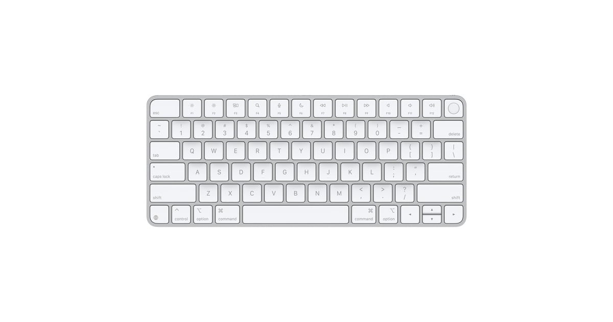 Apple Magic Keyboard mit Touch ID, Tastatur silber/weiß, US-Layout, für ...