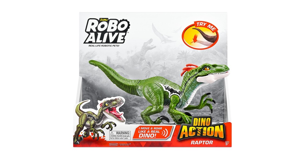 ZURU Robo Alive Dino Action Raptor, Spielfigur