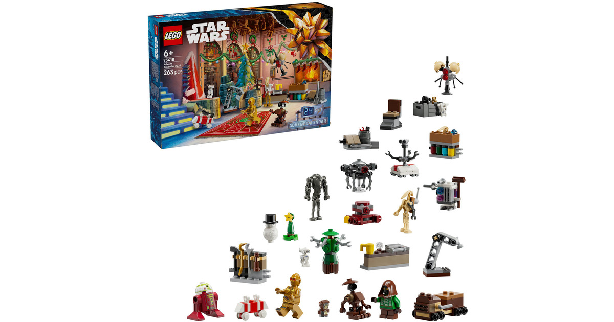 LEGO 75418 Star Wars Adventskalender 2025, Konstruktionsspielzeug