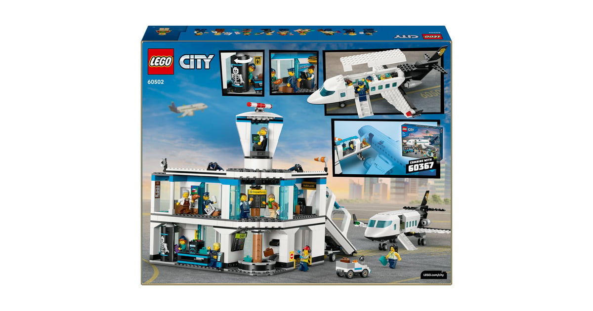 LEGO 60502 City Flughafen mit Flugzeug, Konstruktionsspielzeug
