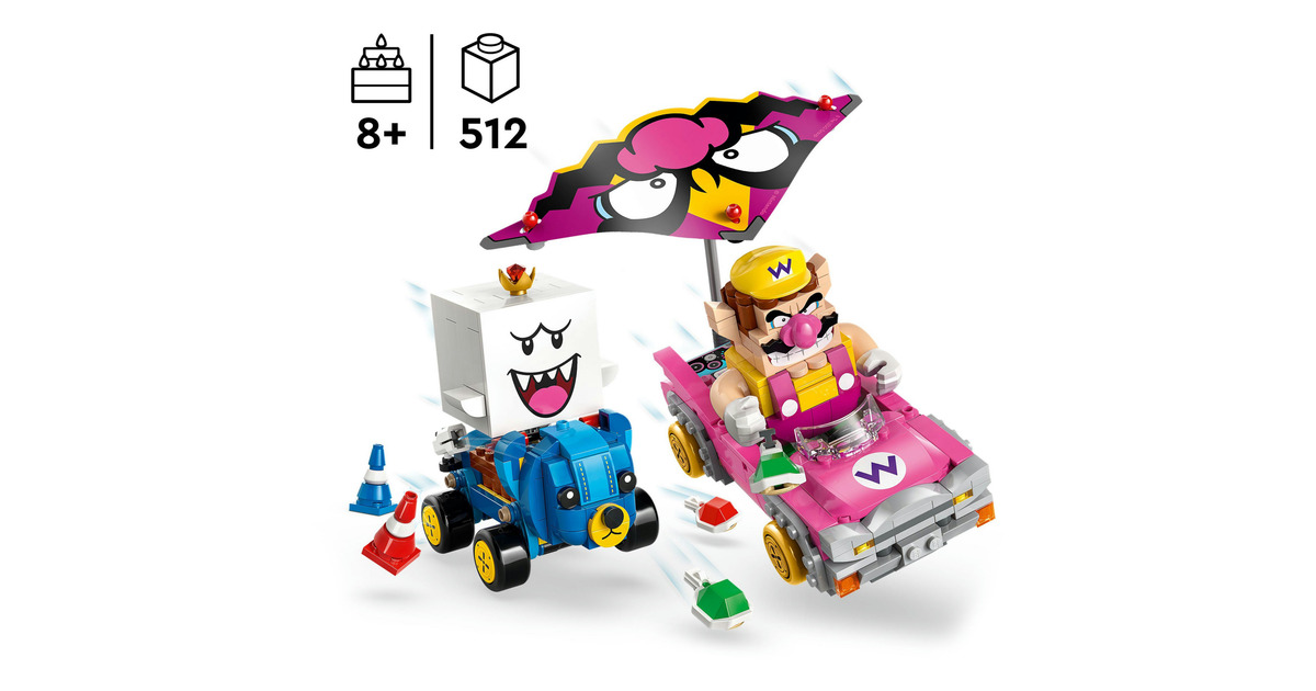 LEGO 72038 Super Mario - Mario Kart: Wario & König Buu Huu ...