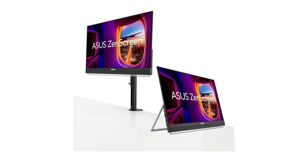 ASUS ZenScreen MB229CF, LED-Monitor 54.6 cm (22 Zoll), schwarz/silber ...