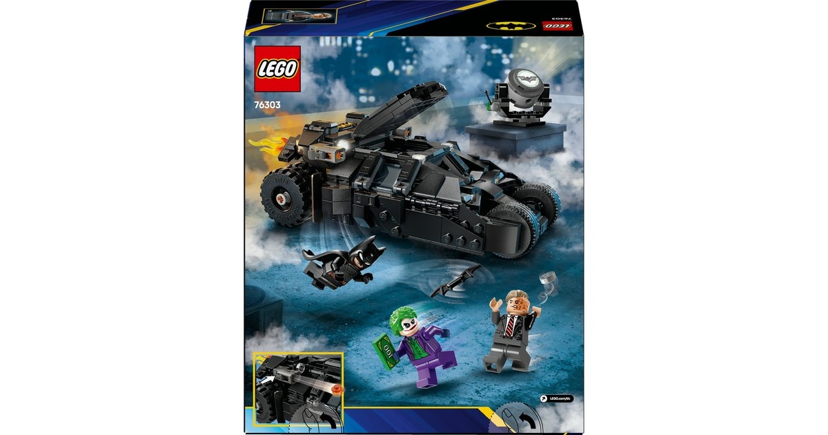 LEGO 76303 DC Super Heroes Batman Tumbler vs. Two Face & The Joker ...