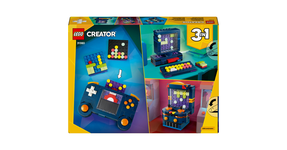 LEGO 31380 Creator 3-in-1 Retro-Spielkonsole, Konstruktionsspielzeug