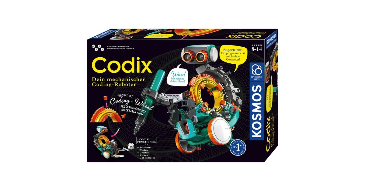 Kosmos Codix Dein Mechanischer Coding Roboter Experimentierkasten Kosmos Codix Dein Mechanischer Coding Roboter Experimentierkasten