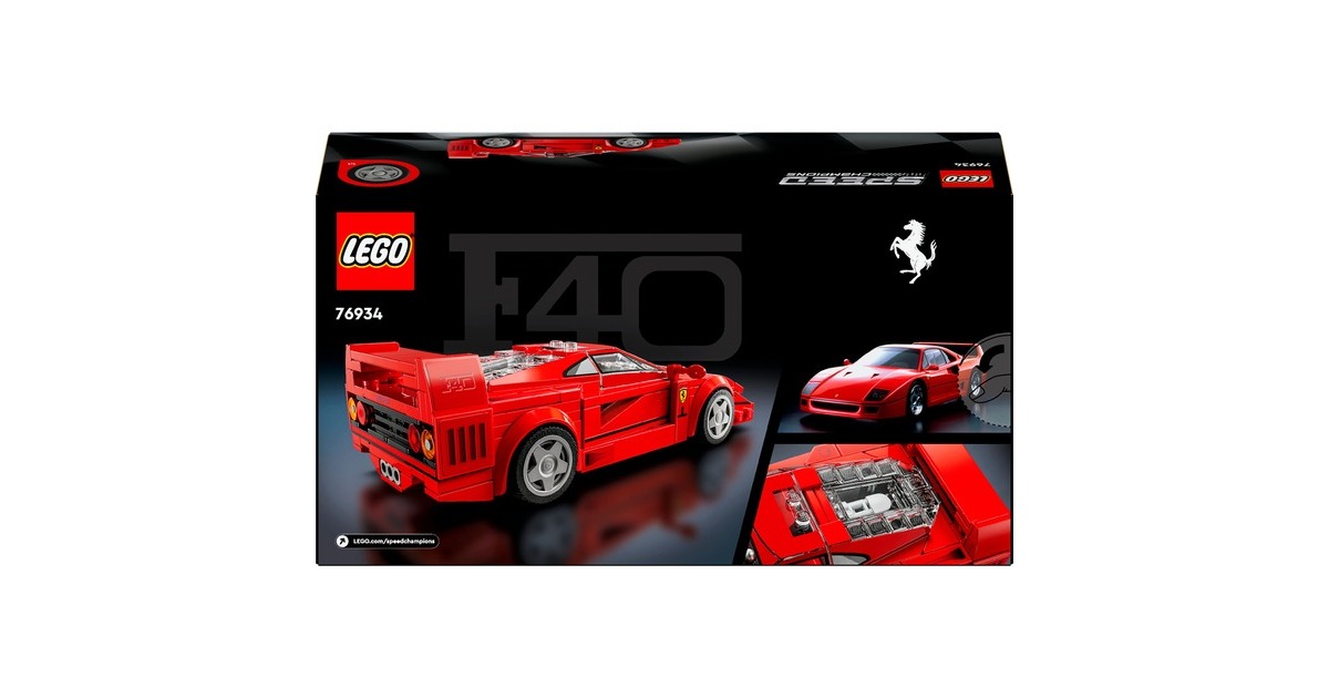 LEGO 76934 Speed Champions Ferrari F40 Supersportwagen ...