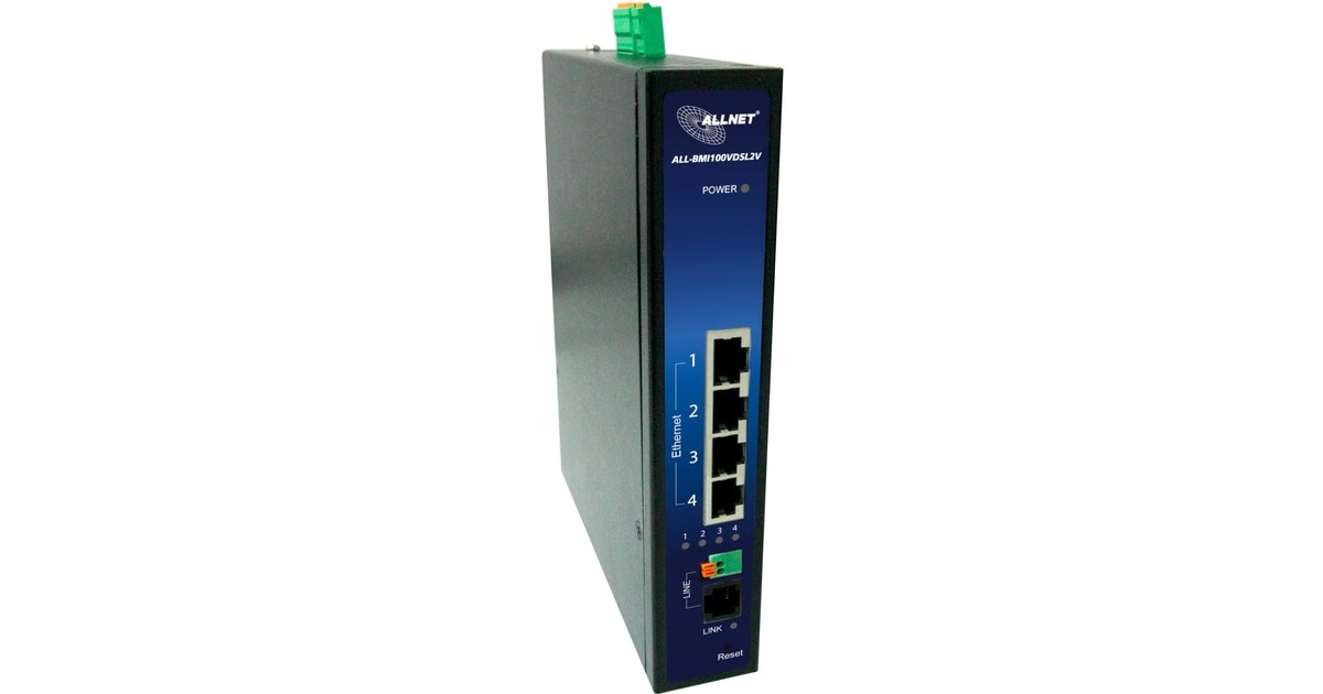 ALLNET ISP Bridge Modem VDSL2 mit Vectoring Industrial IP30