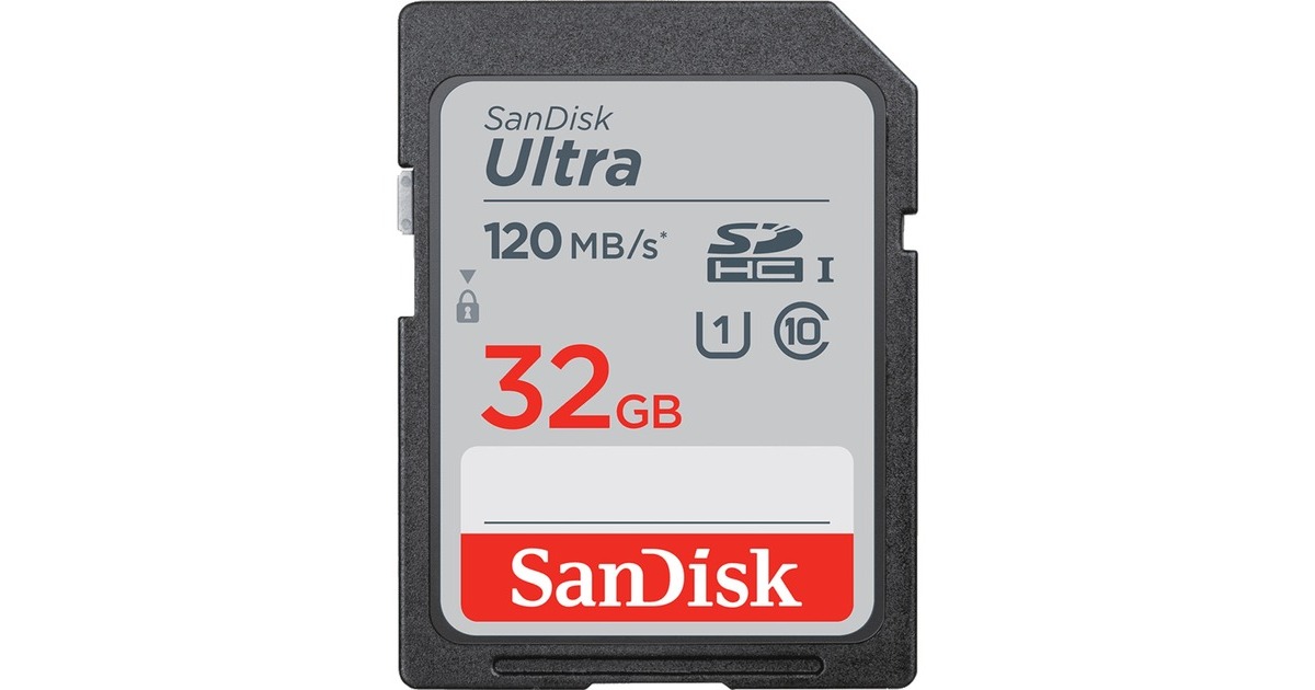 SanDisk Ultra 32 GB SDHC, Speicherkarte schwarz, UHS-I U1, Class 10