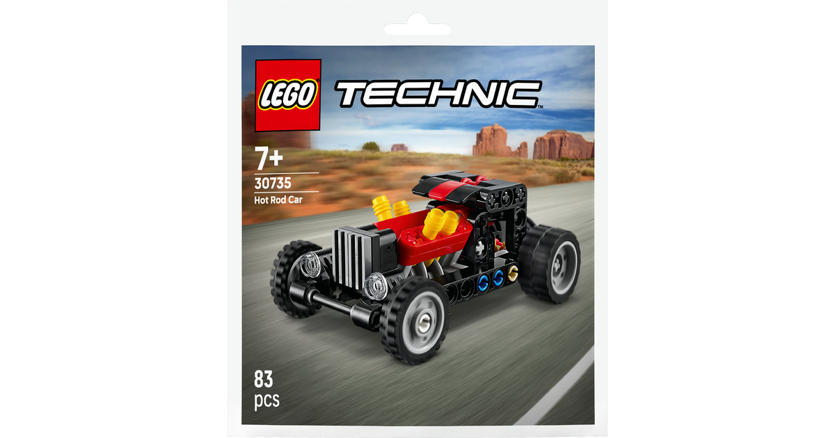 LEGO 30735 Technic Hot Rod Auto, Konstruktionsspielzeug Polybag