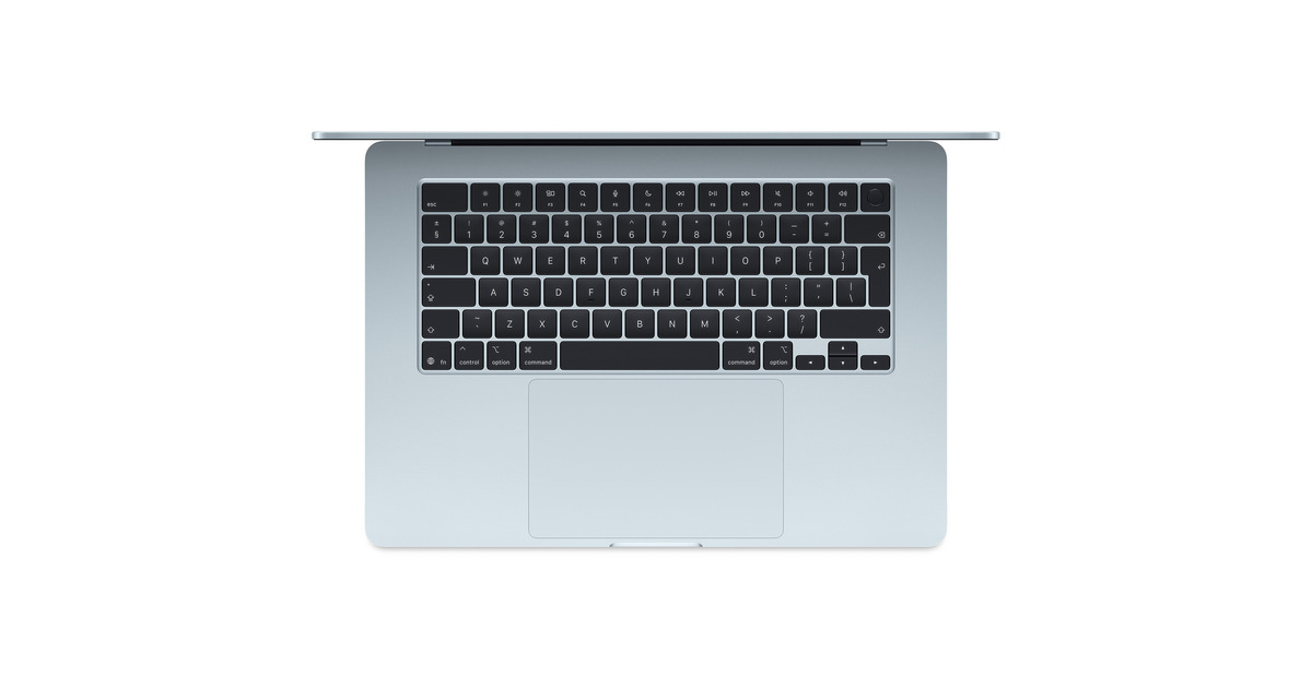Apple MacBook Air (15") 2025 CTO, Notebook hellblau, 32 GB, 1 TB (1 TB SSD), M4, Deutsch