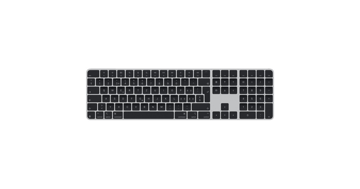 Apple Magic Keyboard mit Touch ID und Ziffern­block silber/schwarz, CH ...
