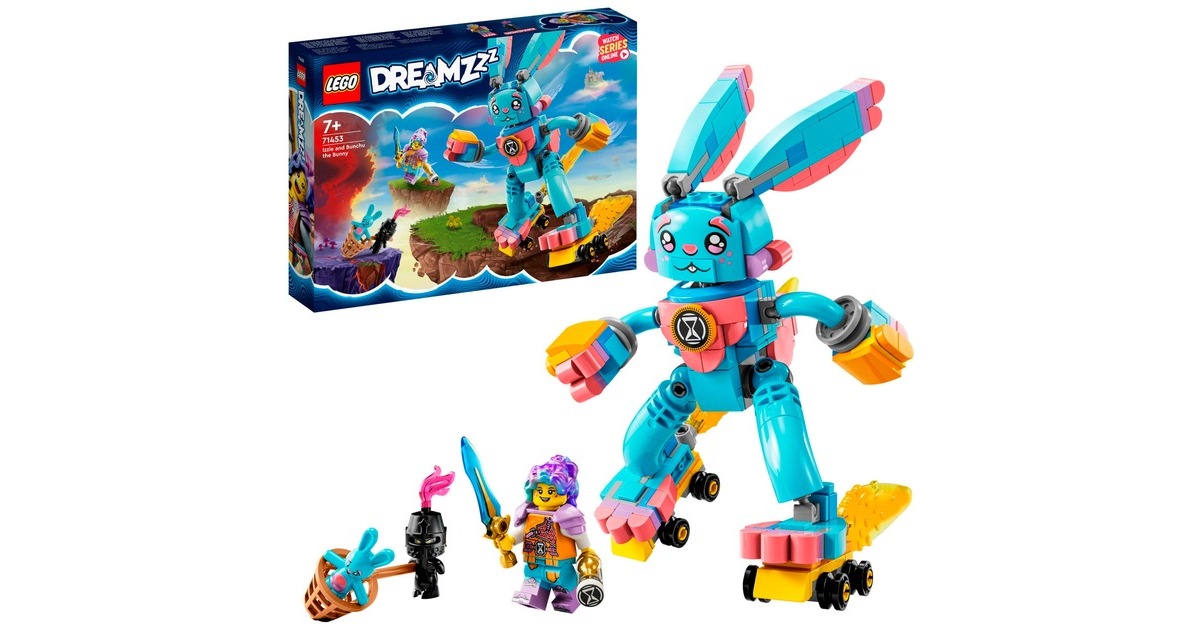 LEGO 71453 DREAMZzz Izzie und ihr Hase Bunchu, Konstruktionsspielzeug