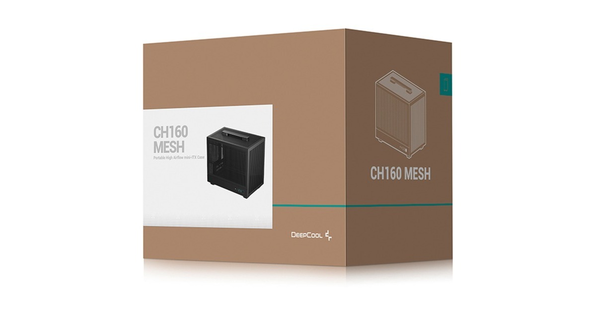 DeepCool CH160 MESH, Tower-Gehäuse schwarz