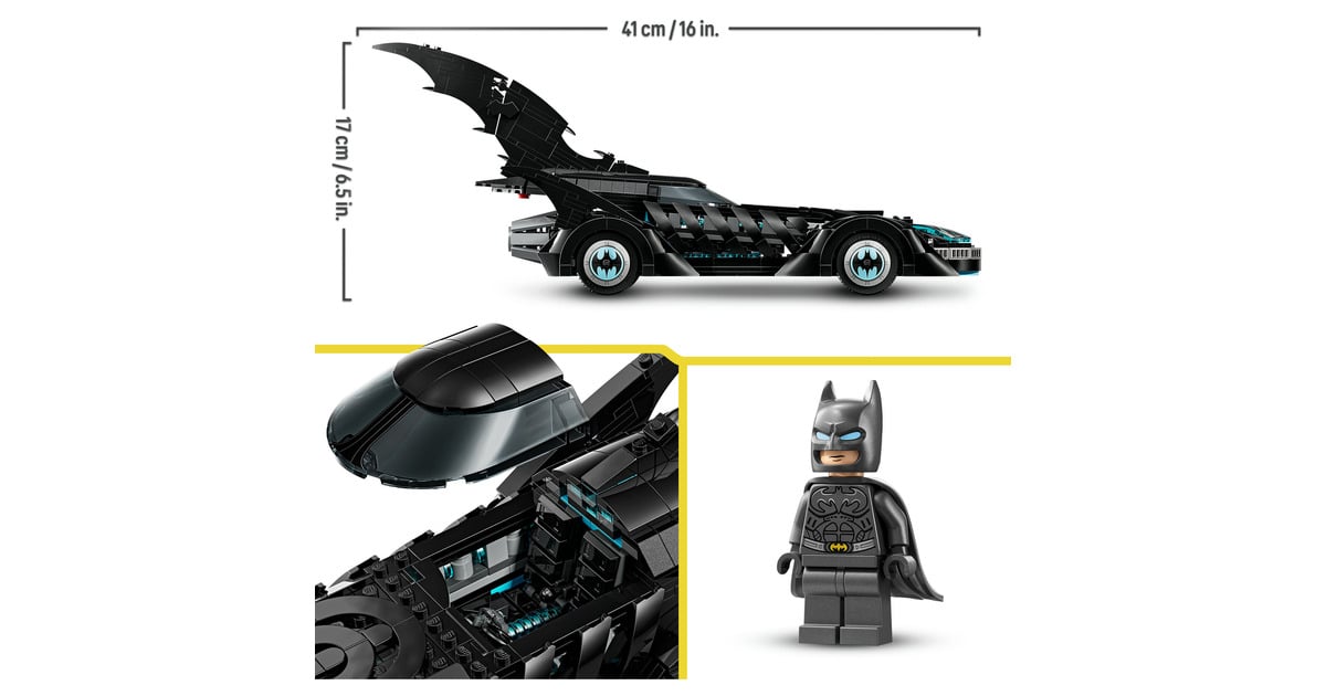 LEGO 76304 DC Super Heroes Batman Forever Batmobil, Konstruktionsspielzeug