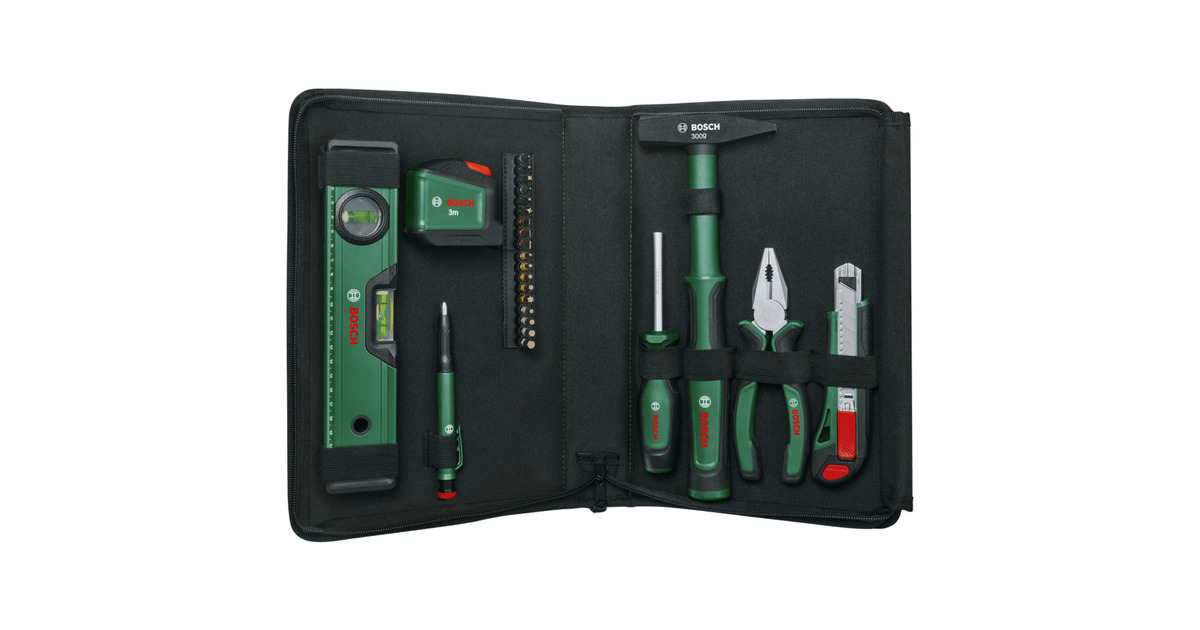 Bosch Heimwerken & Garten Universal Handwerkzeug-Set, 25-teilig grün ...