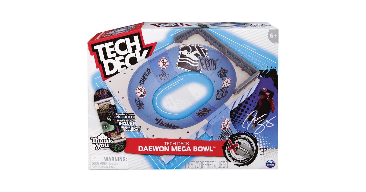 Spin Master Tech Deck - Mega Bowl, Spielfahrzeug mit einem Fingerboard