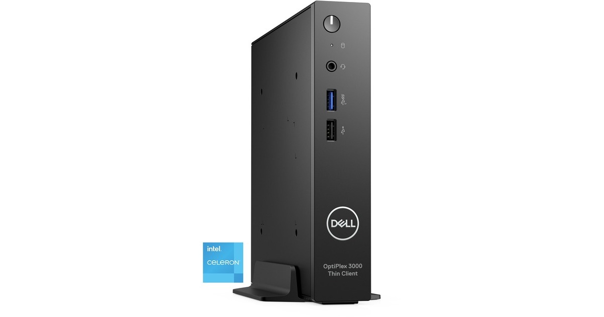 Dell OptiPlex 3000 Thin Client (TNGGM), Mini-PC schwarz, Wyse ThinOS