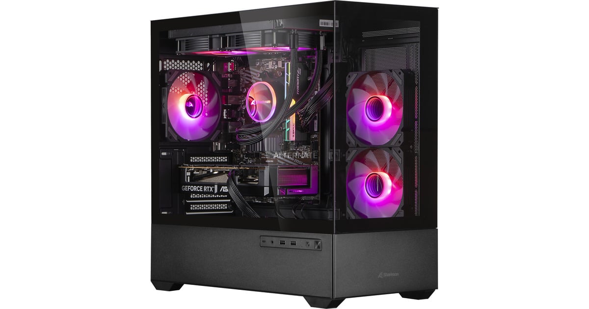 ALTERNATE Gaming-PC Window Edition • RTX 5060 • AMD Ryzen™ 5 5600 • 16 GB RAM schwarz ...