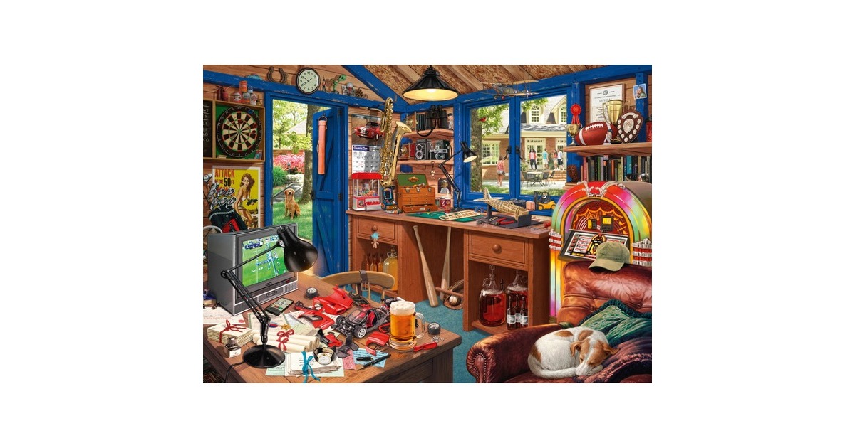 Schmidt Spiele Steve Read: Secret Puzzle - Vaters Werkstatt 1000 Teile