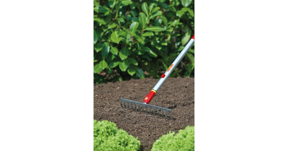 WOLF-Garten Rechen DR-M35, multi-star rot/gelb, 35cm