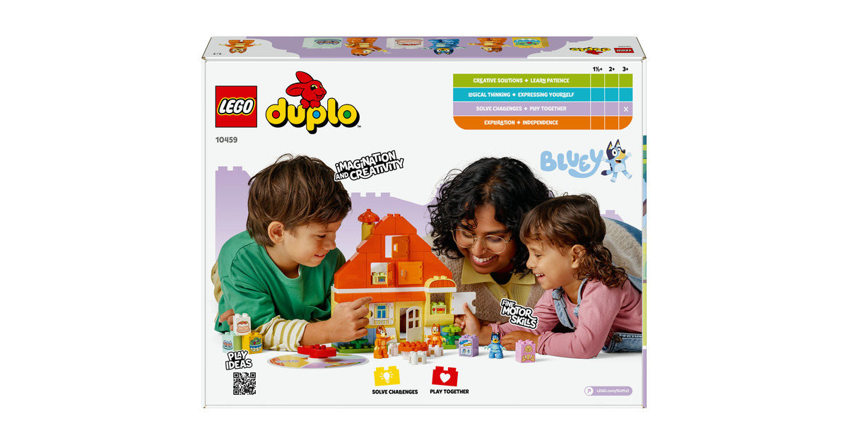 LEGO 10459 DUPLO Bluey Blueys Familienhaus mit Memory-Spiel ...