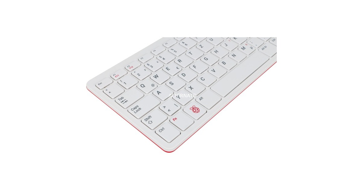 Raspberry Pi Foundation offizielle Raspberry Pi Tastatur weiß/rot, DE ...