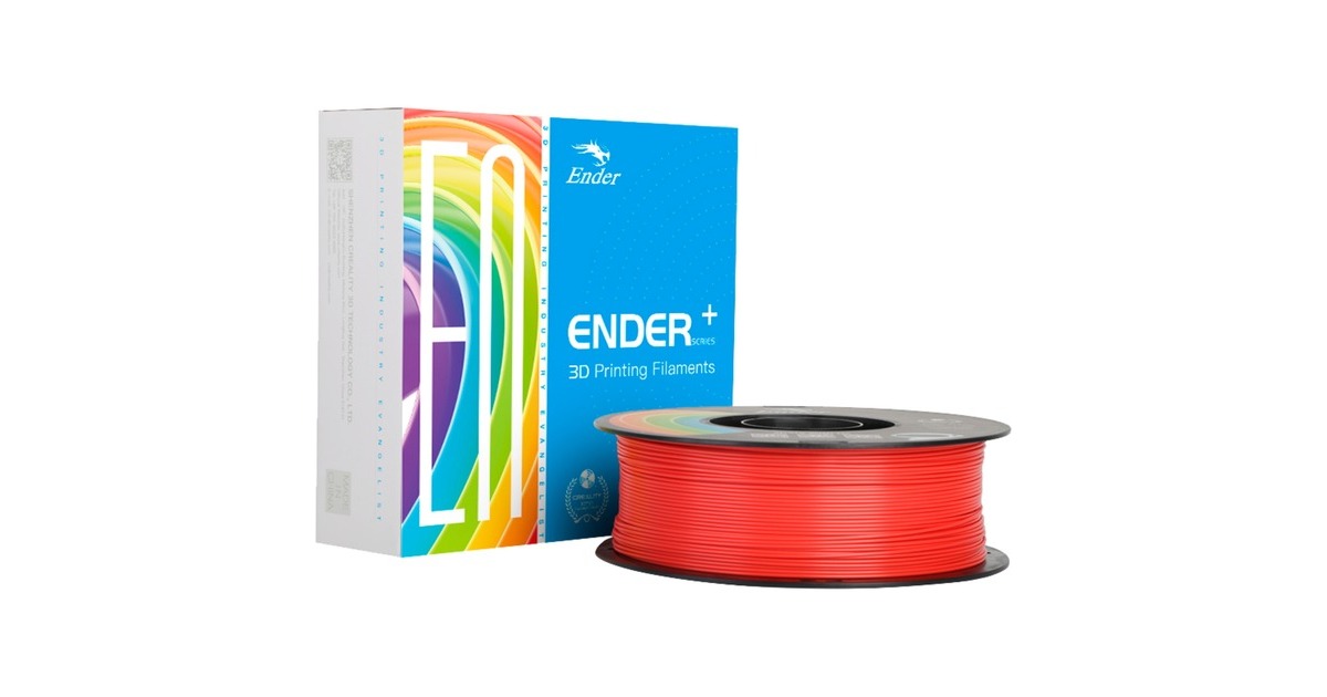 Creality PLA+ Filament Red, 3D-Filament rot, 1 kg, 1,75 mm, auf Rolle