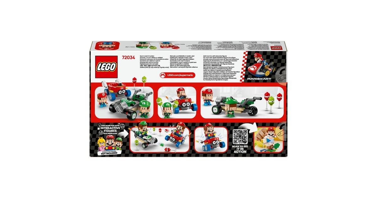 LEGO 72034 Super Mario - Mario Kart: Baby Mario vs. Baby Luigi ...
