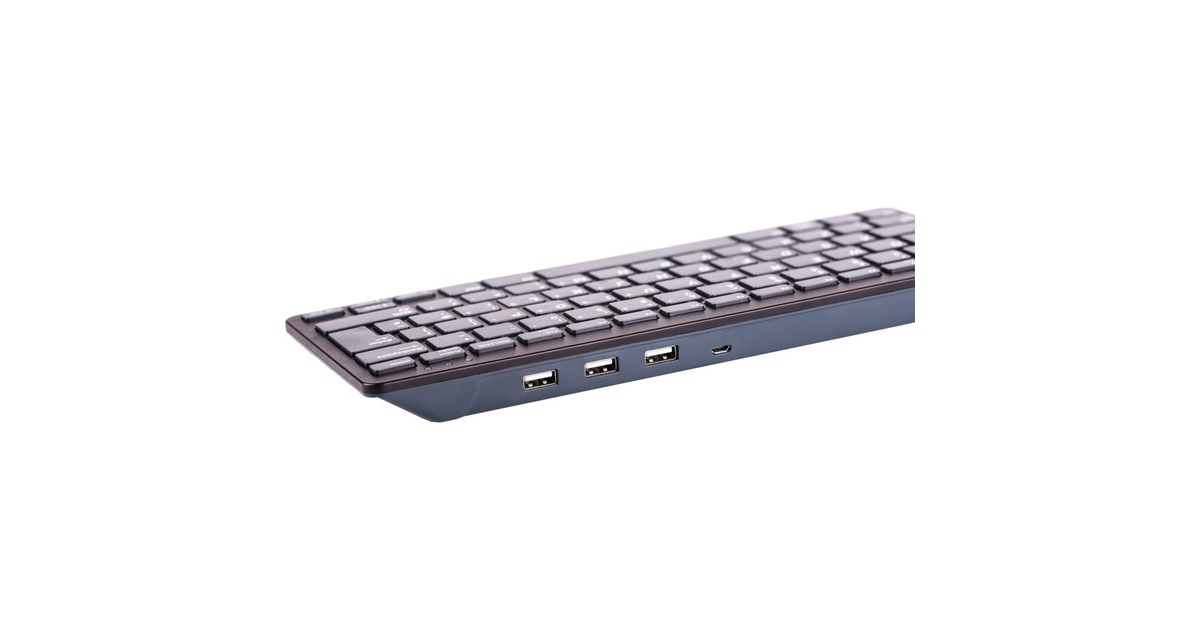 Raspberry Pi Foundation offizielle Raspberry Pi Tastatur schwarz/grau ...