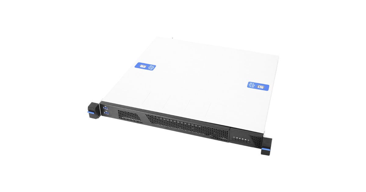 Chenbro RM143 1U Rackmount, Rack, Server-Gehäuse schwarz, 1 Höheneinheit