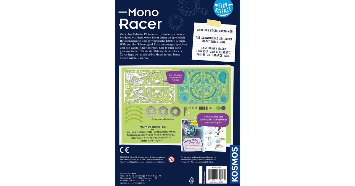 Kosmos Fun Science Mono Racer, Experimentierkasten
