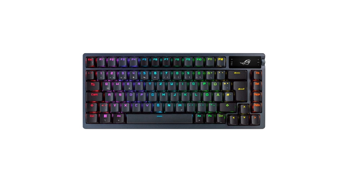 ASUS ROG Azoth, Gaming-Tastatur gunmetal, DE-Layout, ROG NX Red, inkl ...
