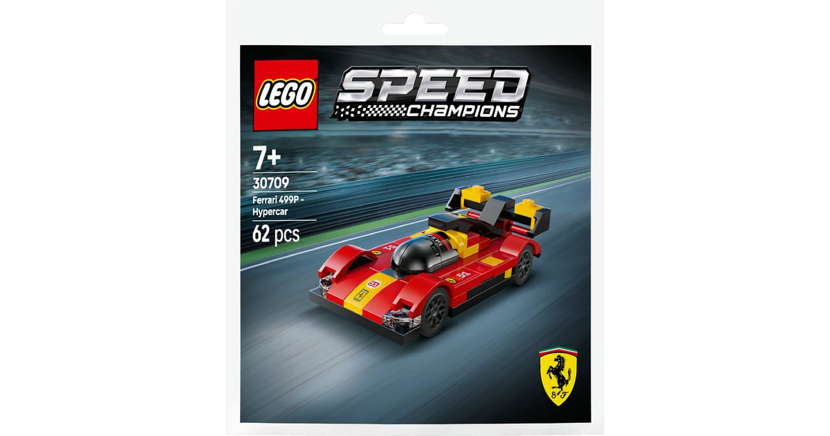 LEGO 30709 Speed Champions Ferrari 499P Supersportwagen, Konstruktionsspielzeug Polybag